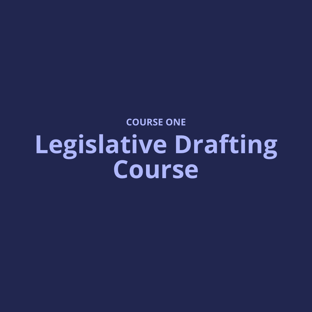 Online Legislative Drafting Course